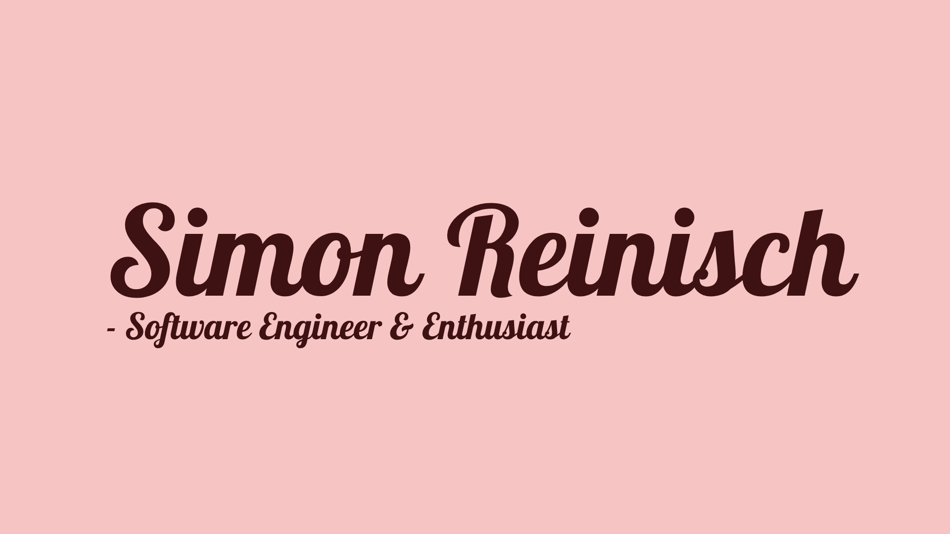 Simon Reinisch – Software Architect